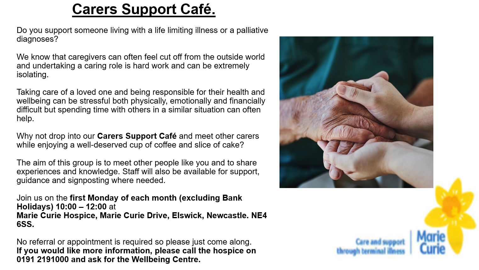 Carers Support Cafe – Thornfield Medical Group
